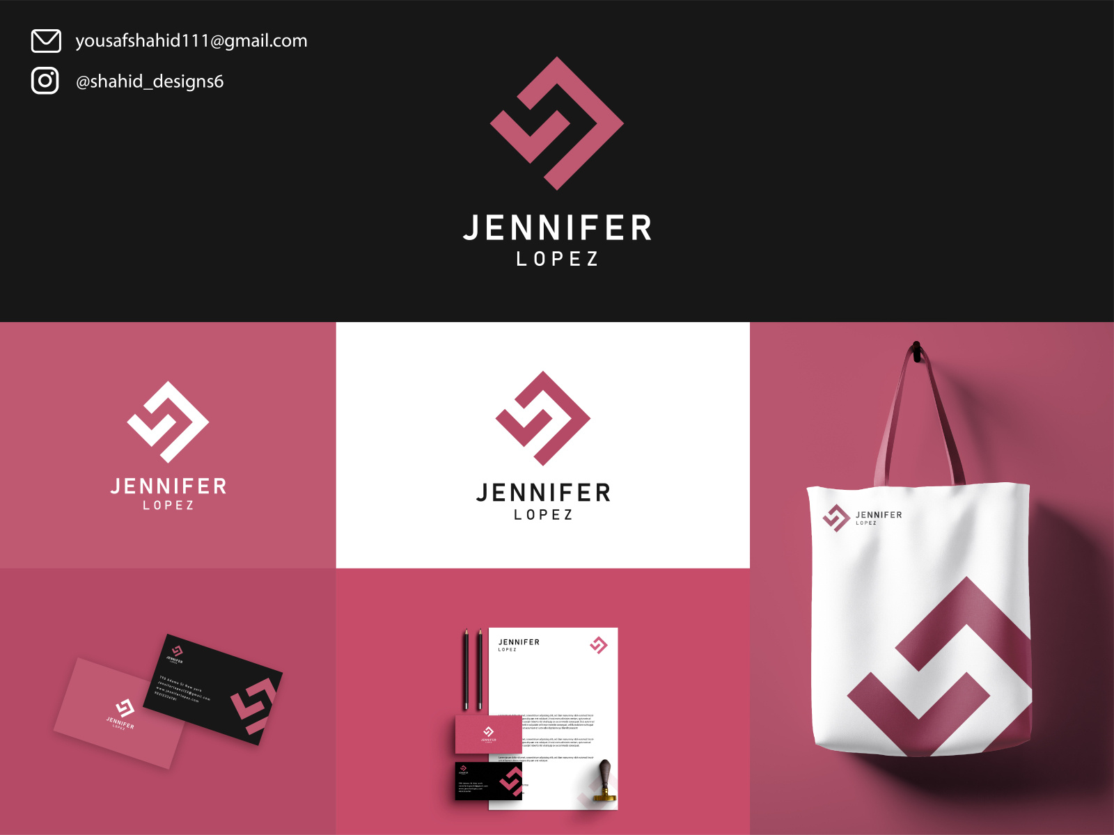 Jennifer Lopez JL Monogram by SHAHID DESIGN on Dribbble