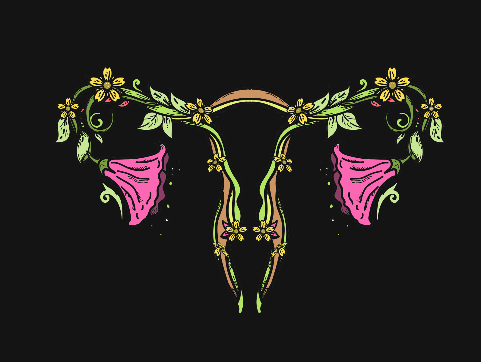 Uterus flower by Daryl Tapiru on Dribbble