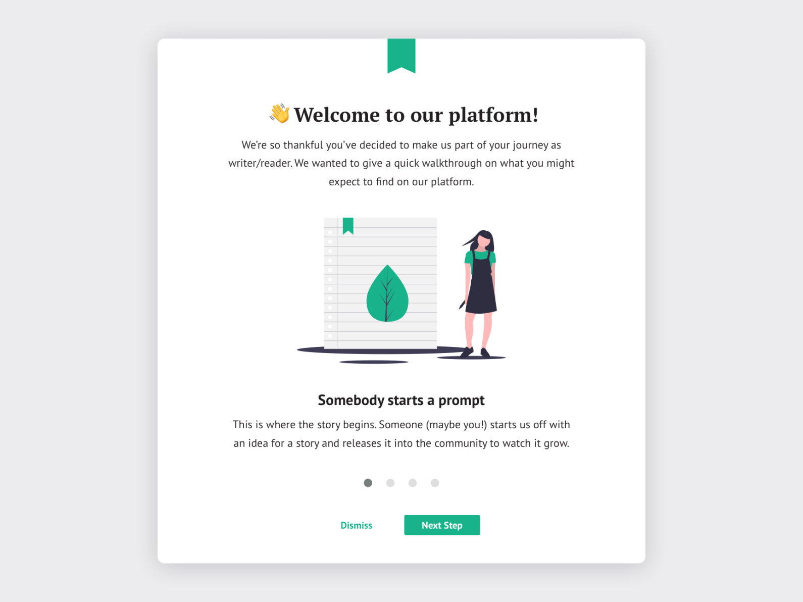 Welcome Modal by Mike Gorrell on Dribbble