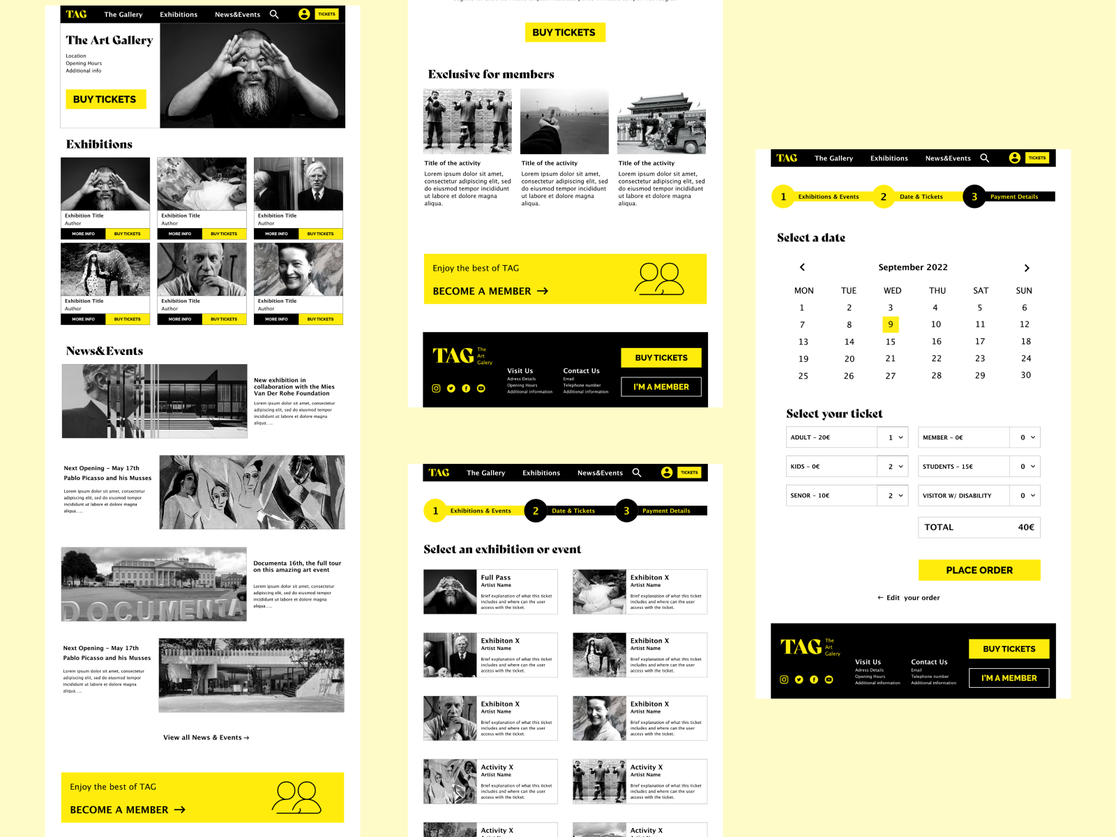 TAG Website by Irene Pedrico on Dribbble