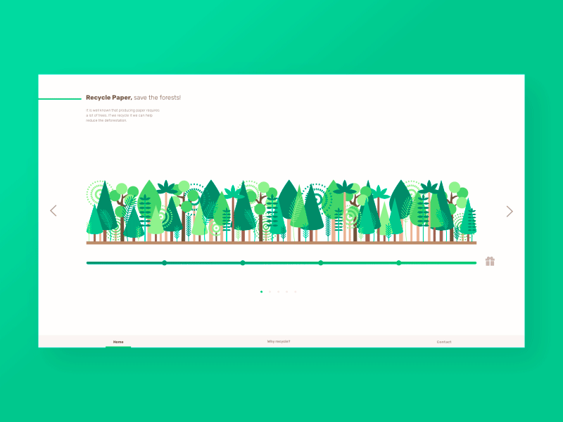 Recycling Paper - UI by Marianne Vary on Dribbble