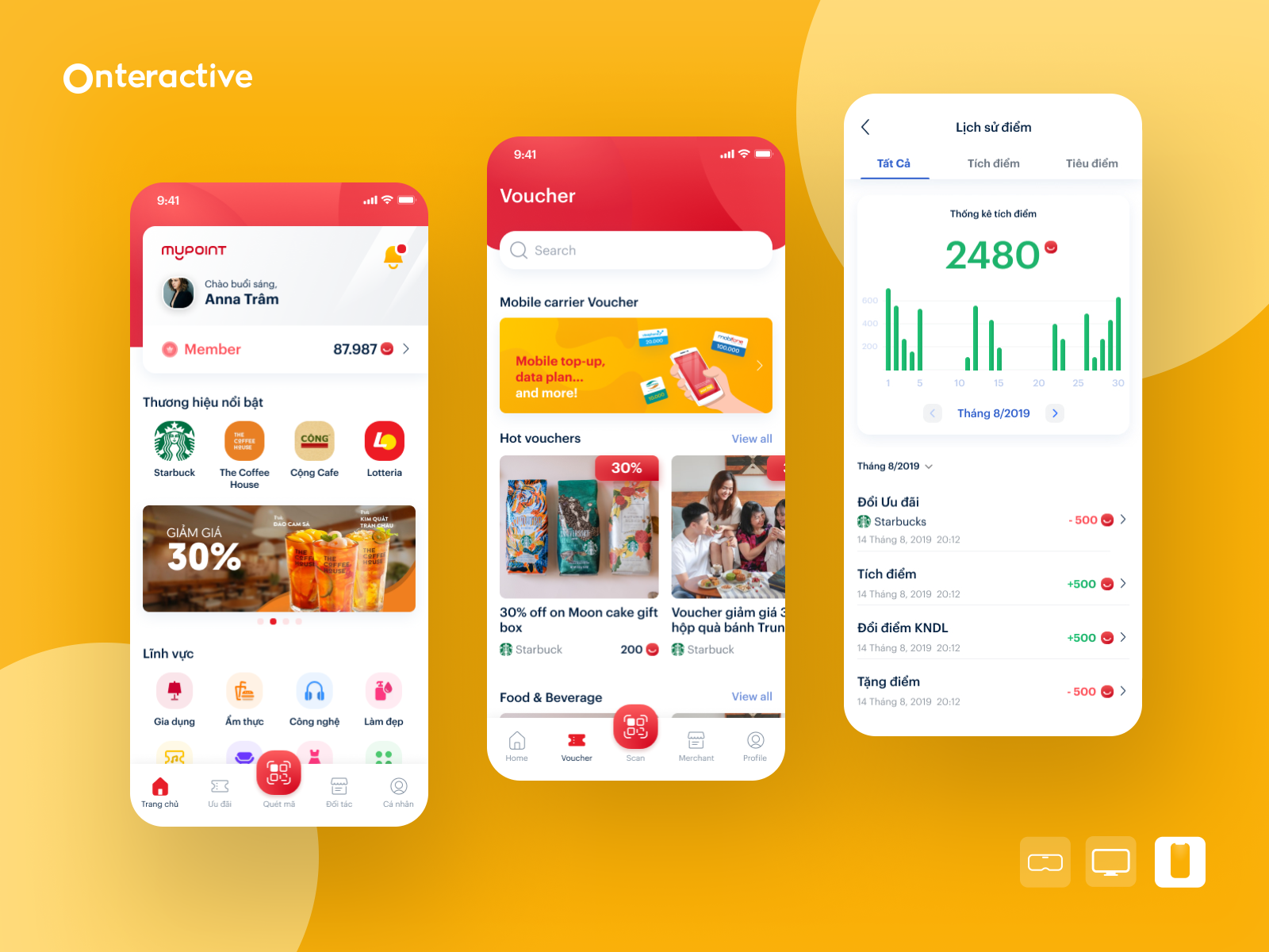 MyPoint via Mobifone - Mobile App Design by Onteractive on Dribbble