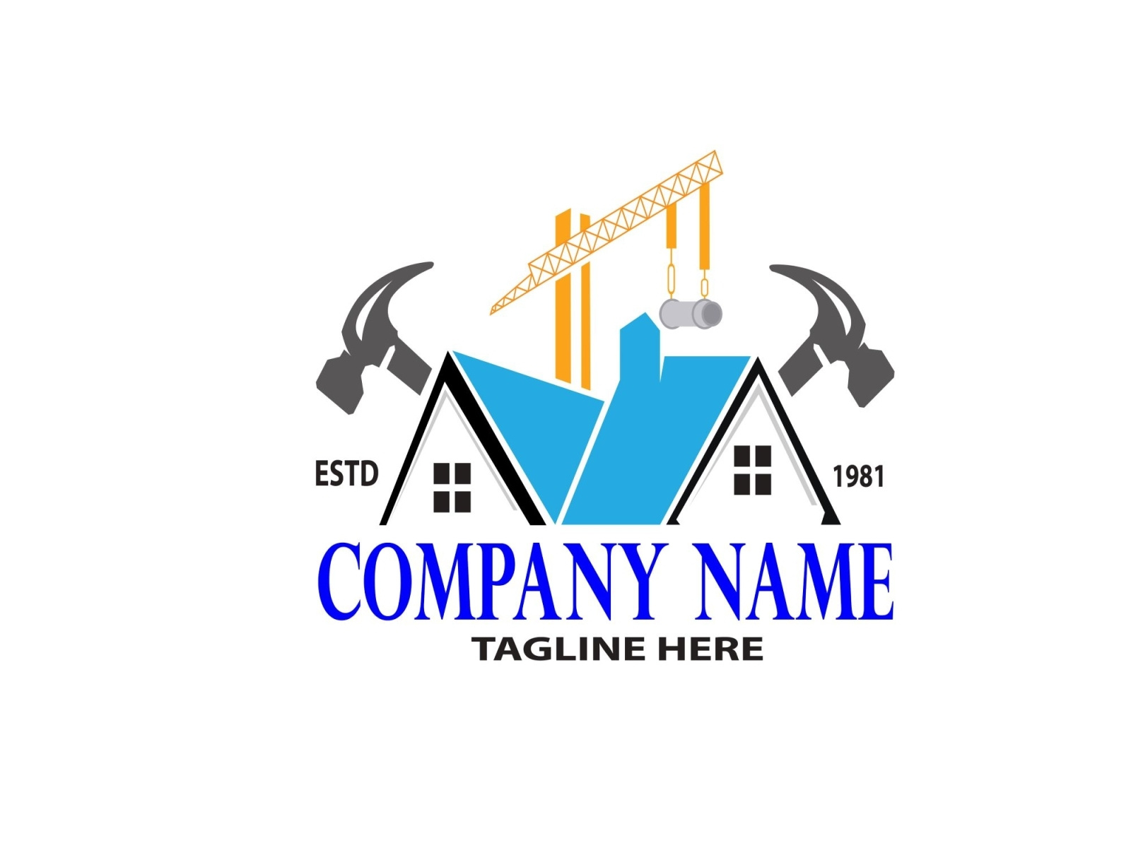 Construction Logo Design by M A Rahman on Dribbble