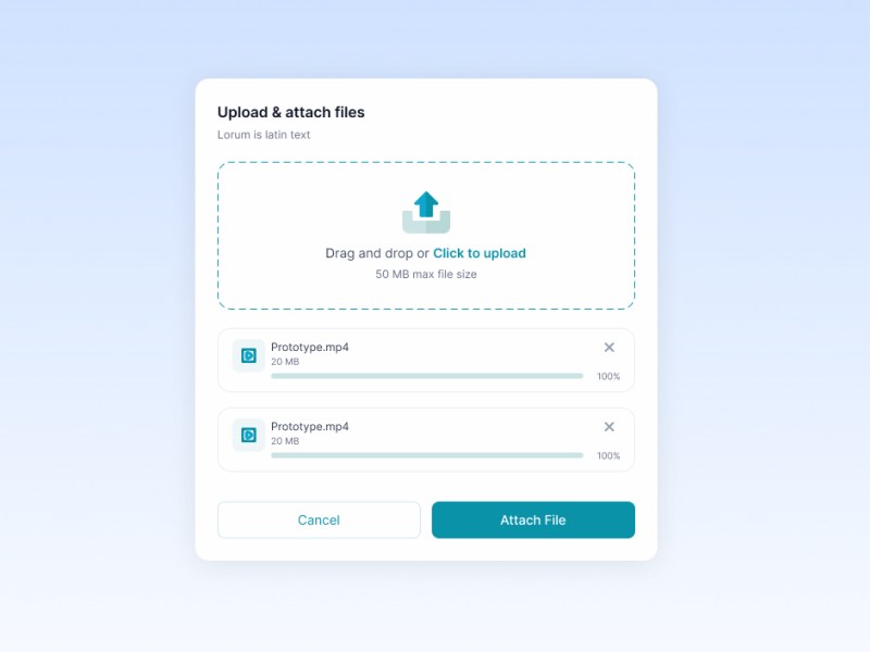 Uploader Pop Up by hammad rehman on Dribbble
