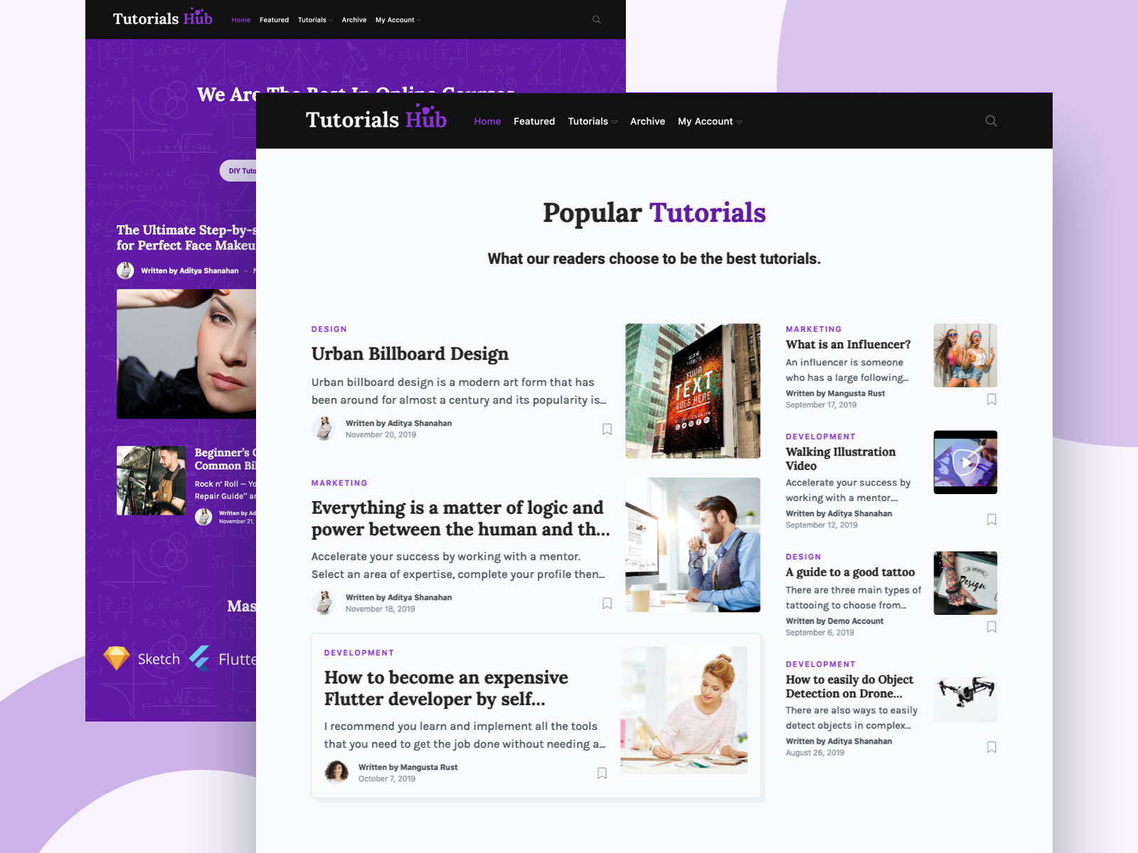 Typer - New Tutorials Demo Page by Robert Neacsu for Seventh Queen on ...