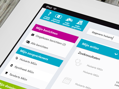 iPad medical app by Pieter de Wit on Dribbble