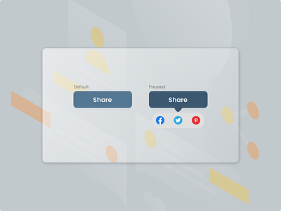 Daily UI 010 - Share Button by Zach Olsen on Dribbble