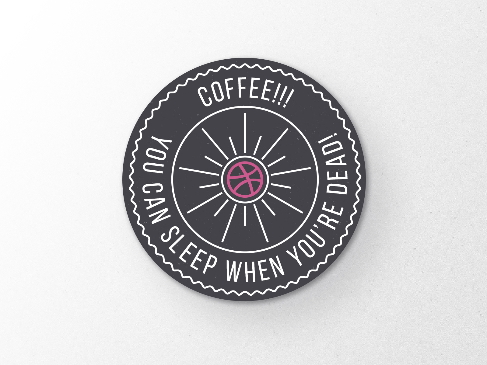 Coaster for designer by Nikita M. on Dribbble