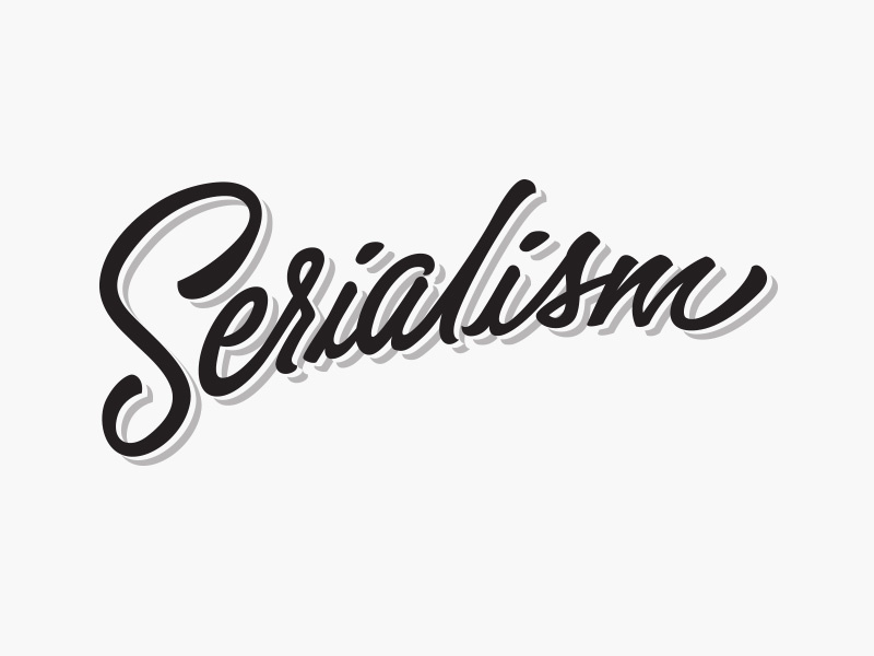 Serialism Lettering by Anthony Romano on Dribbble
