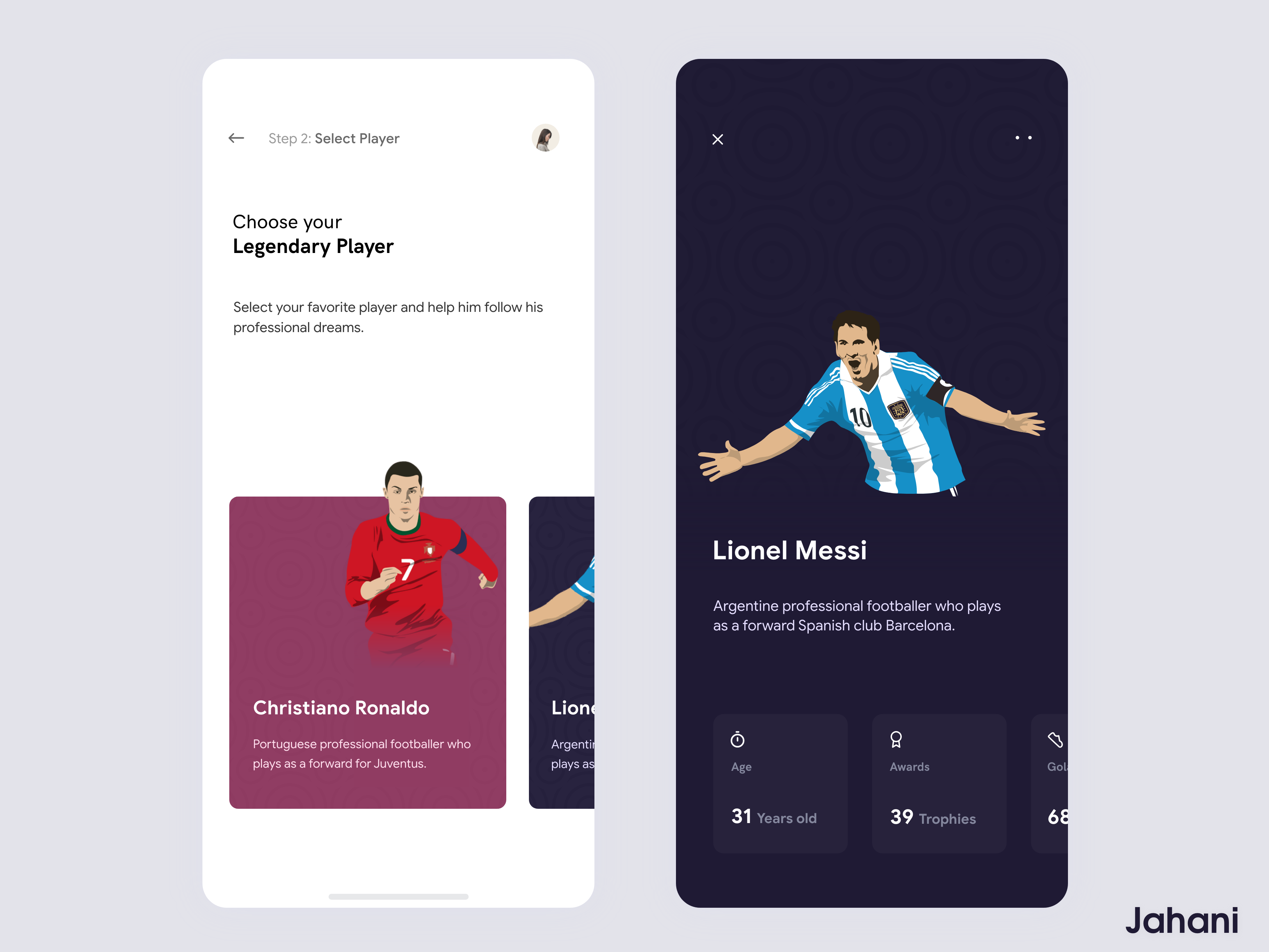 Football app by Em on Dribbble