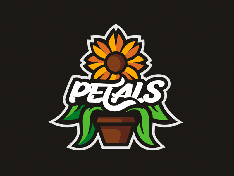 Flower esports logo by Avoss on Dribbble
