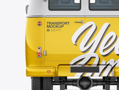 Download Psd Mockup Panel Van Mockup - Back View HQ by alex sip on Dribbble