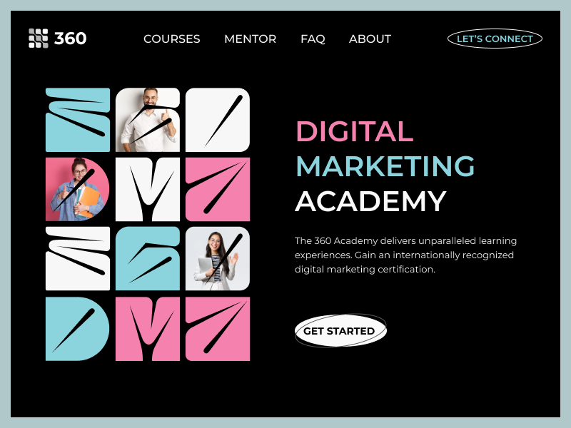 Digital Marketing Academy - Landing page UI by Nivedha Raju on Dribbble