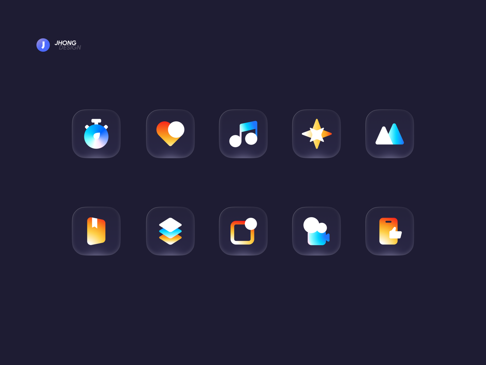 Glass Icons-2 by Jim I Pop Mints on Dribbble