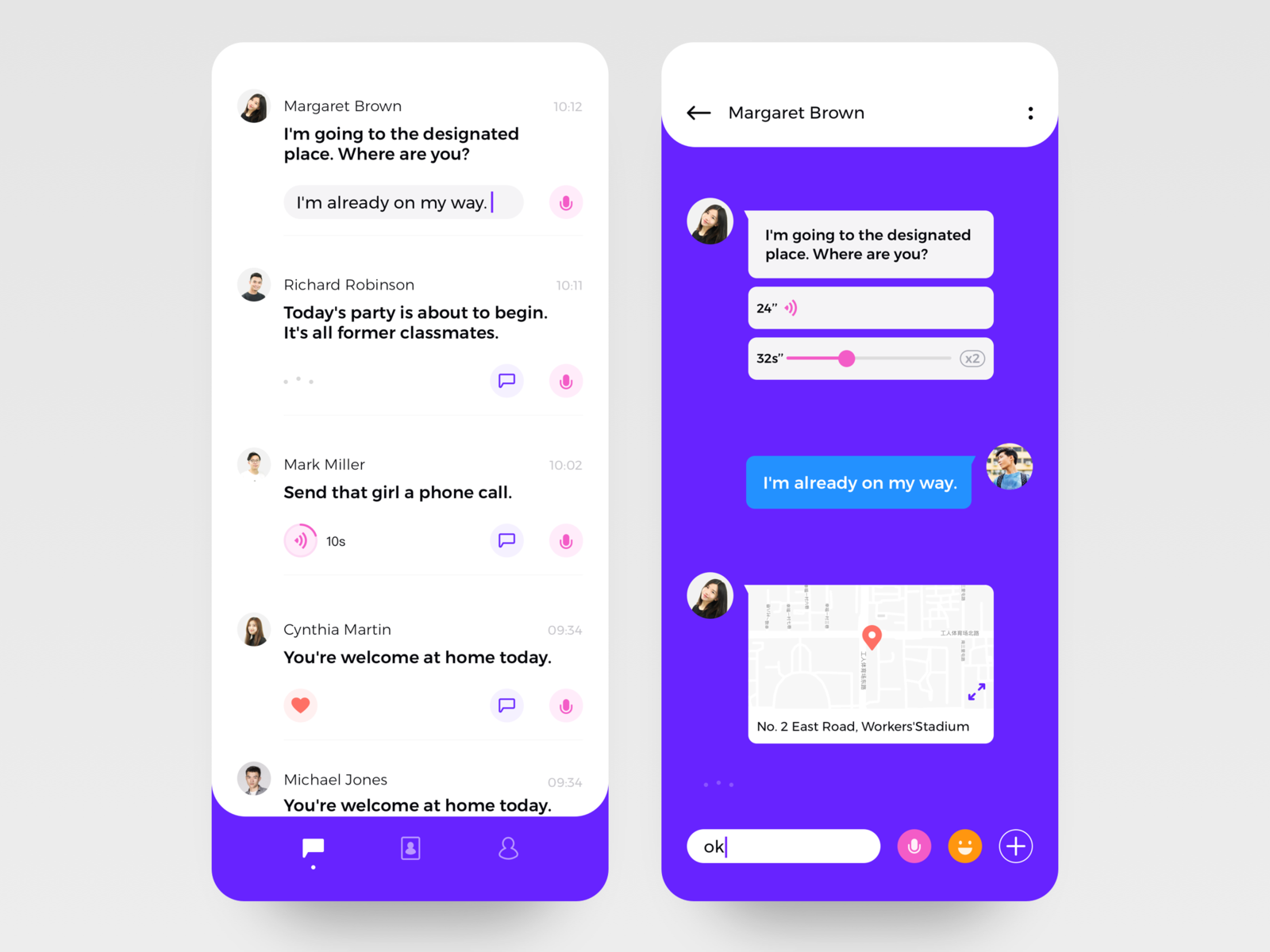 Chat App experience upgrade by Jay Ji on Dribbble