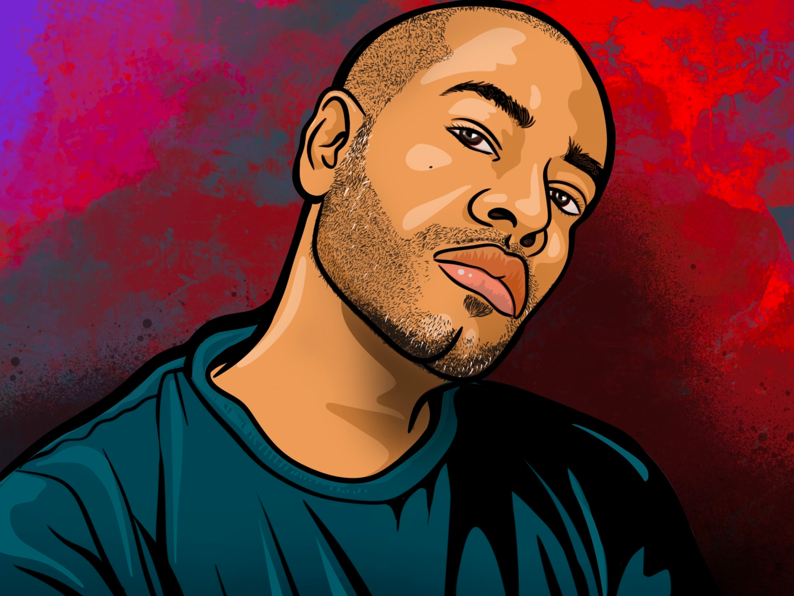 Self portrait with Procreate by Prakash Velu on Dribbble