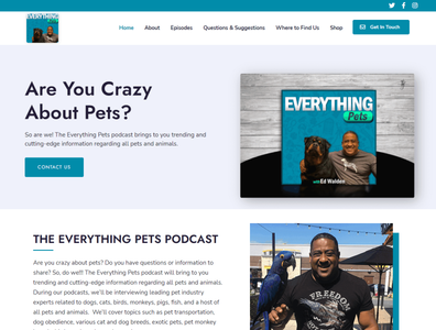 Pet Podcast Website Design by Muhammad Sohail on Dribbble