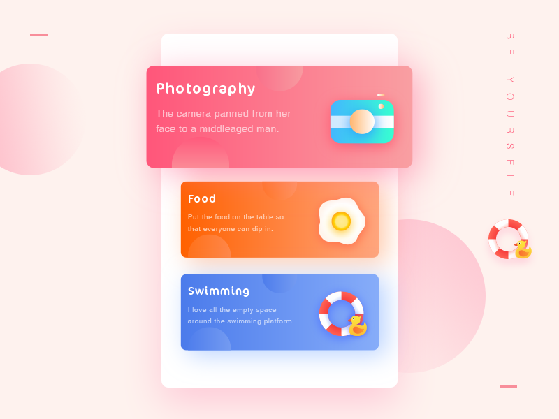 card list 01 by Doris on Dribbble