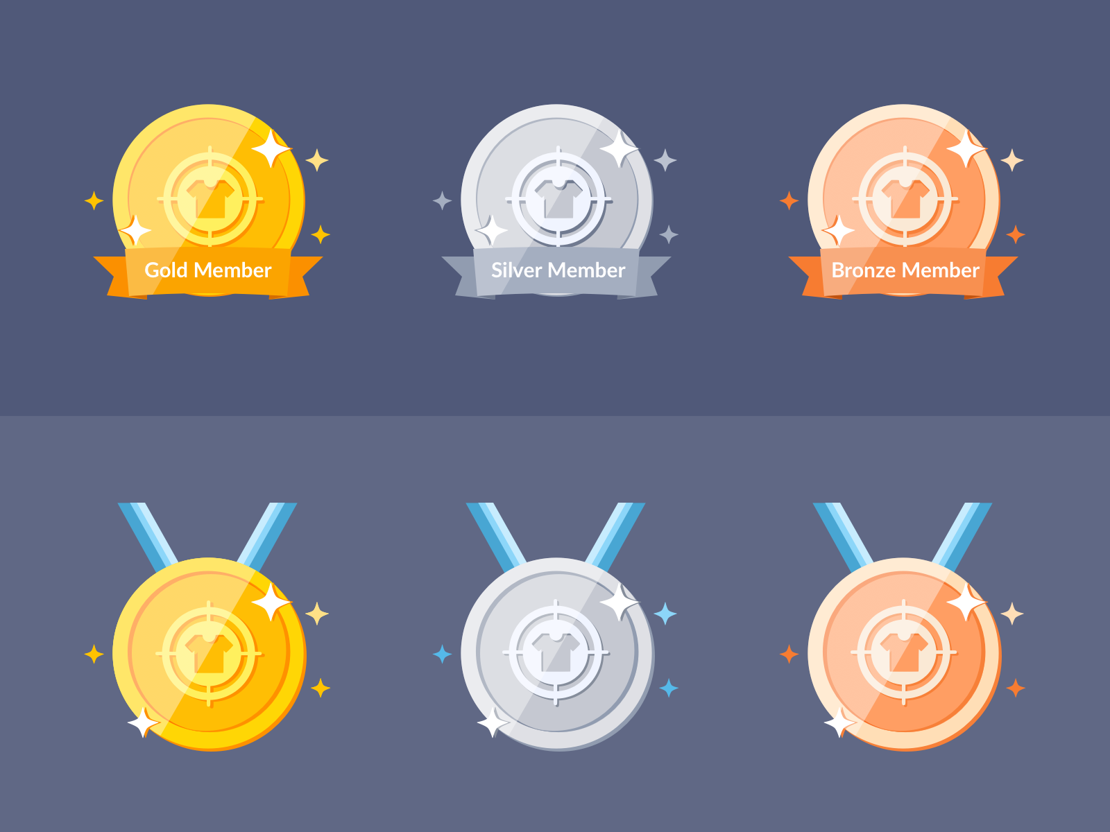 Membership Level Badge by Jing Ma on Dribbble