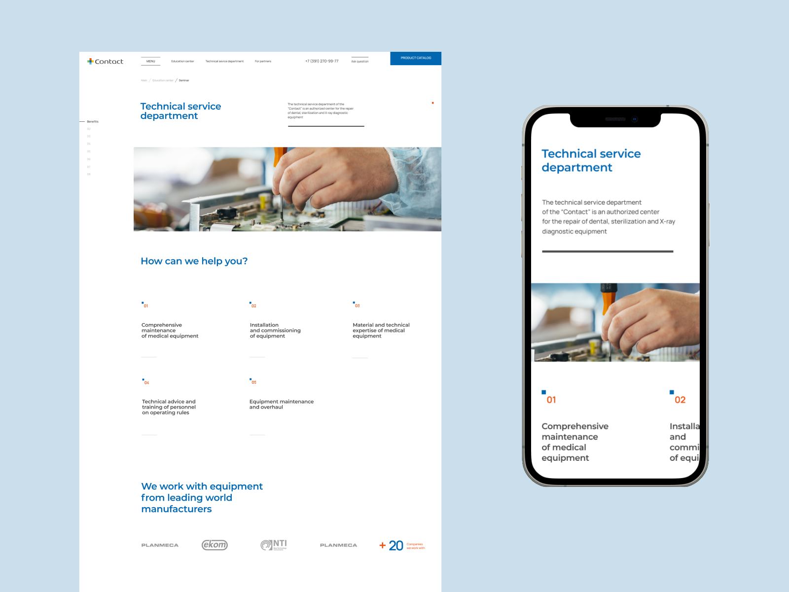 Contact — inner pages and adaptive by Chipsa on Dribbble