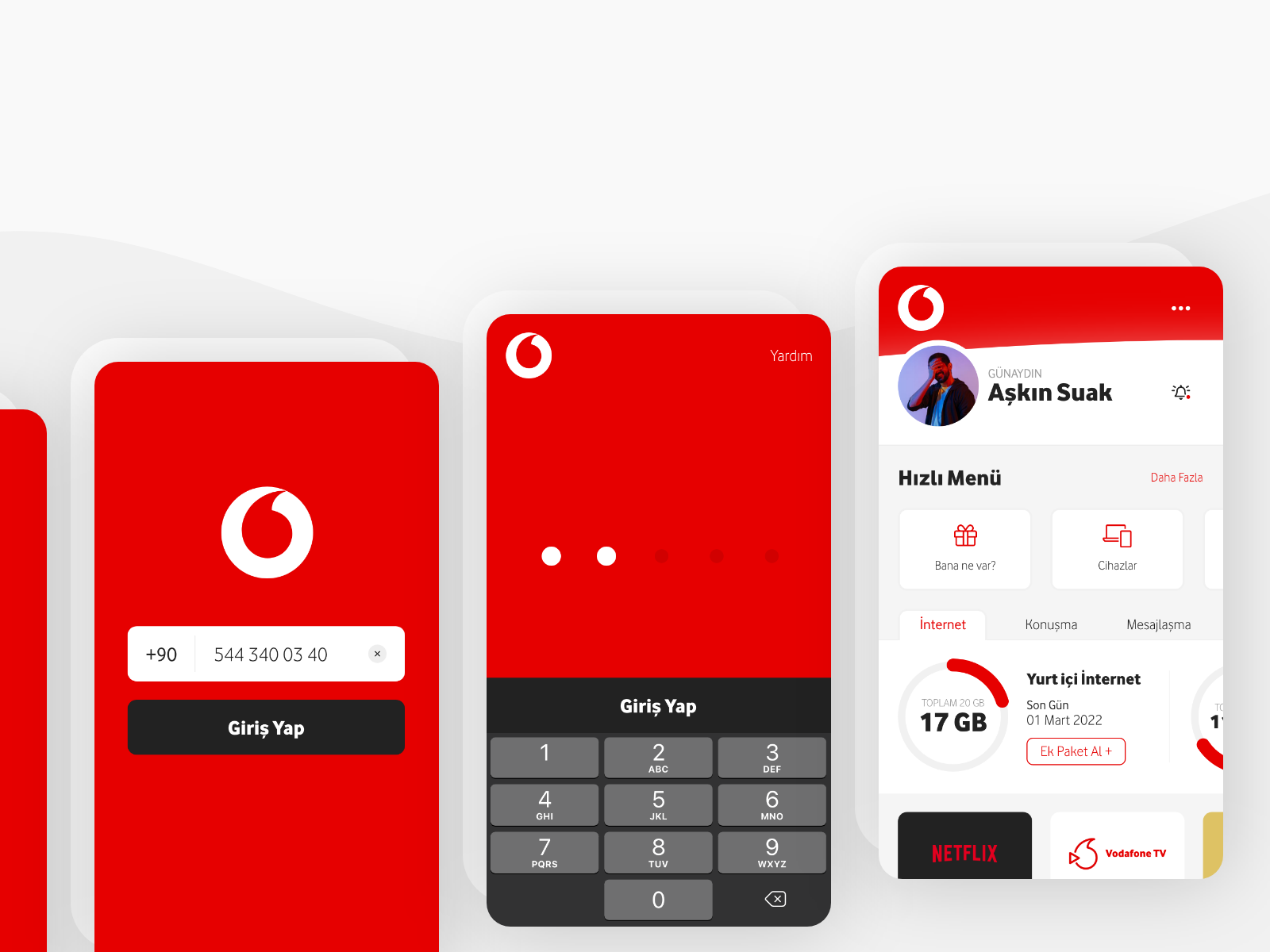 Vodafone TR Redesign by Aşkın Suak on Dribbble