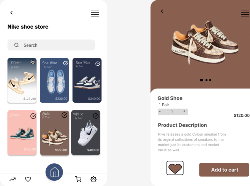 NIKE SHOE STORE UI DESIGN by YAYO on Dribbble