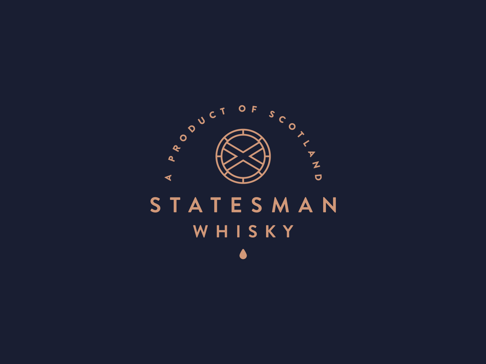 Statesman Whisky - Primary Logo by Rick Limbachia on Dribbble