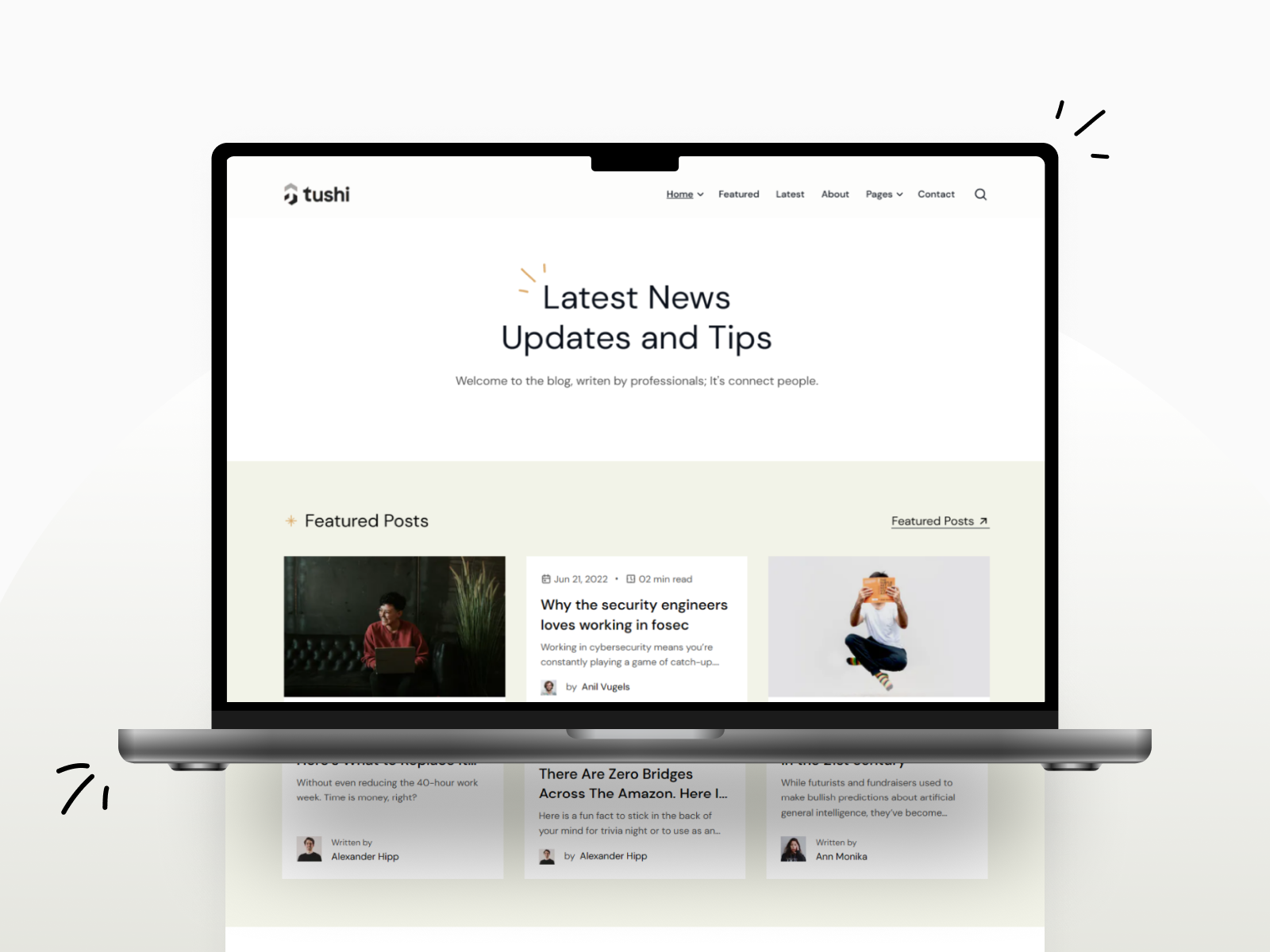 Personal Blog Website by Platol on Dribbble