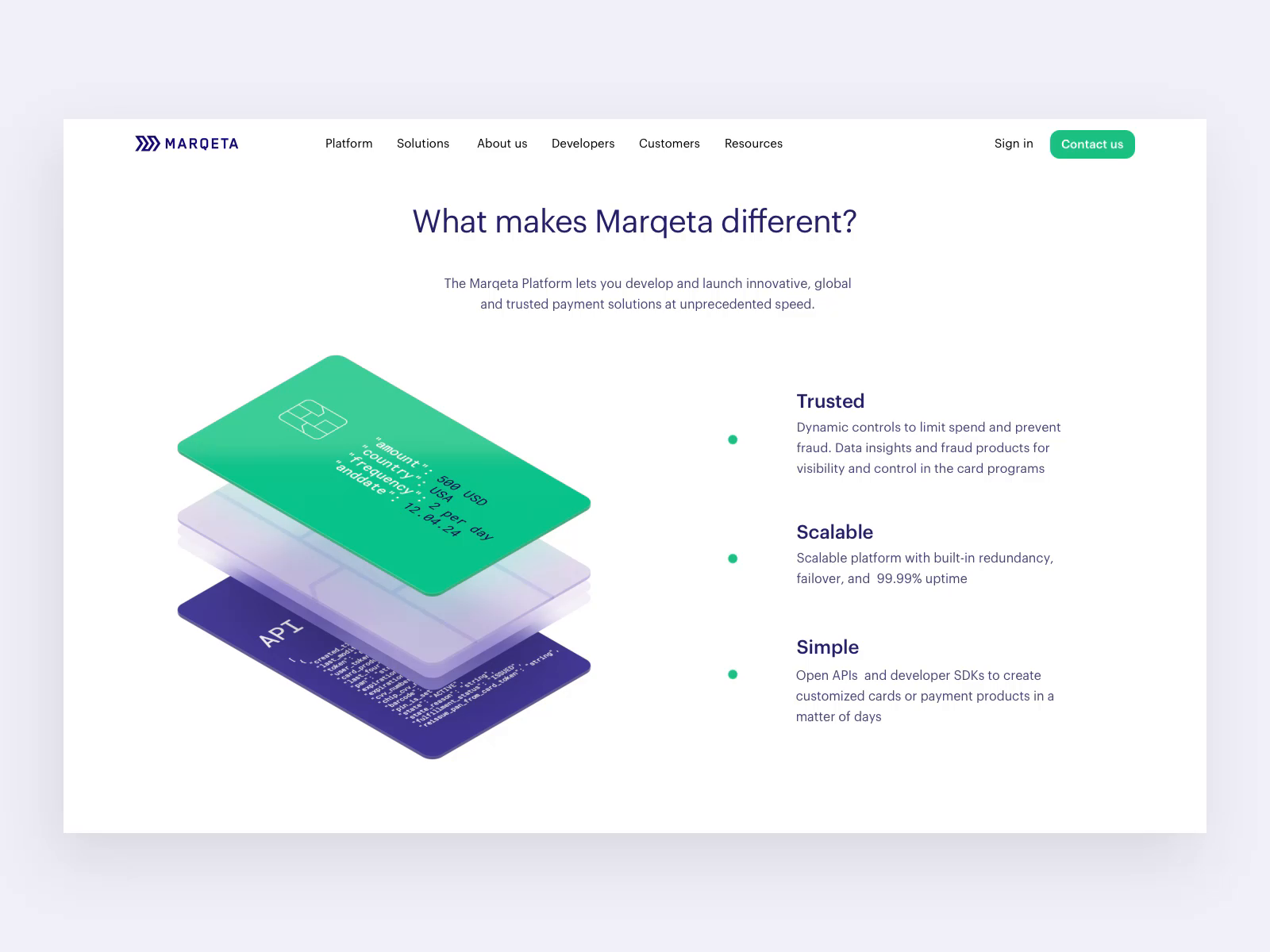 Marqeta Stacked Cards by Clay on Dribbble