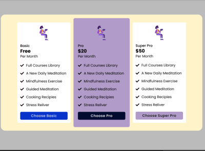 Pricing Card Design by pixi huts on Dribbble