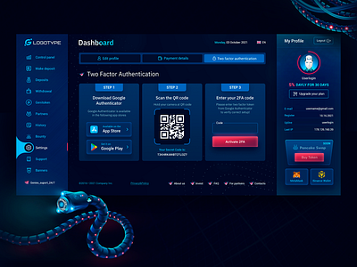 Two-factor authentication by Juko on Dribbble