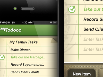 MyTodooo gui wip by Chris Davidson on Dribbble