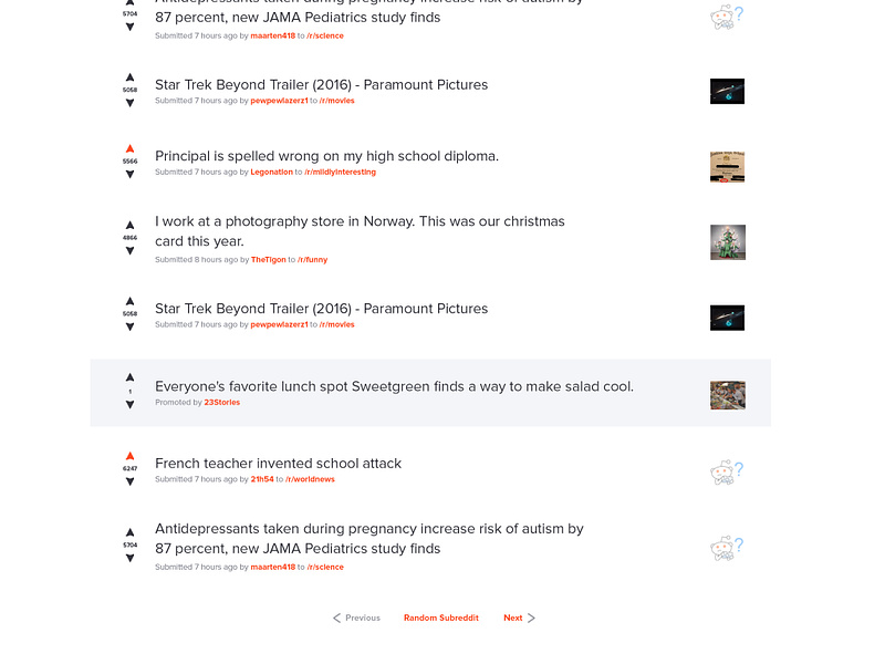 Daily Design 036 - Reddit Redesign by Mackenzie Child on Dribbble