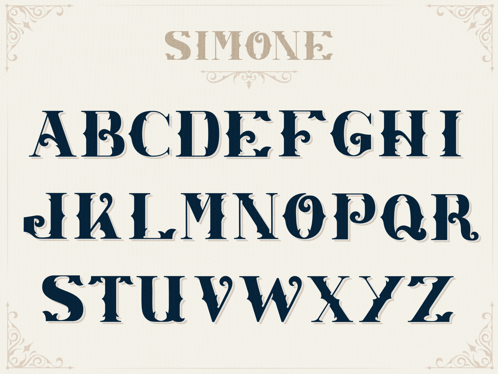 Simone Custom Font Design by Italia Venegas on Dribbble