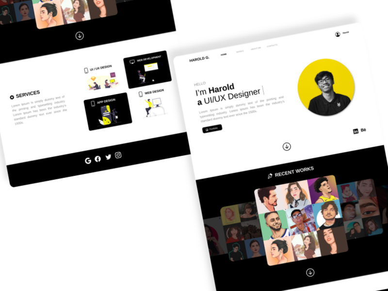 Dribbble - Portfolio.png by Harold Gambala