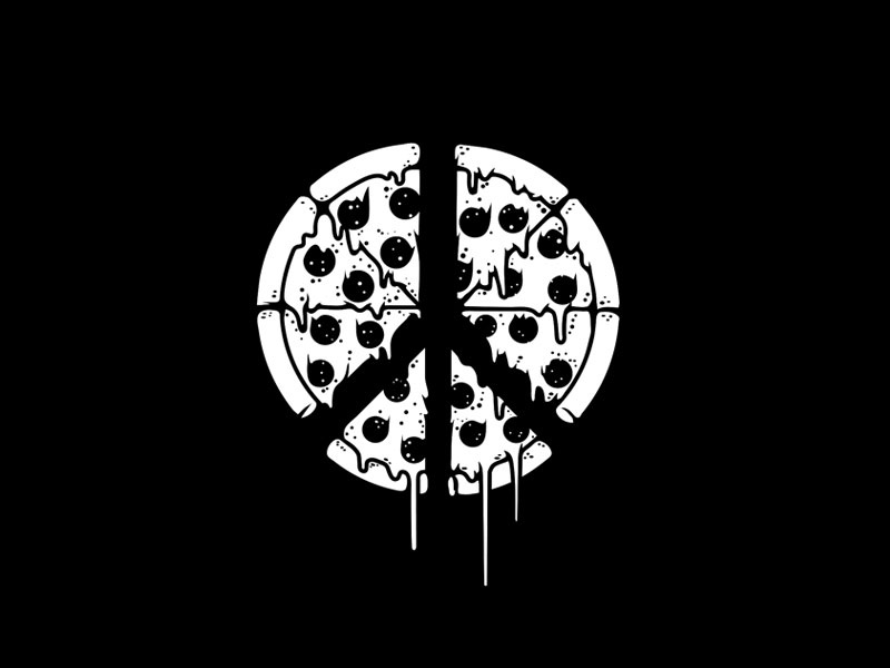 Peace of Pizza by Joshua Ariza on Dribbble