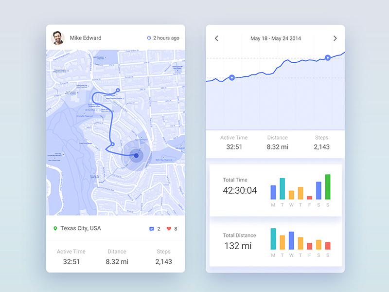 Location UI Design Concept by Ofspace on Dribbble