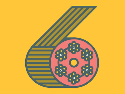 Number 6 by Kristiina Almy on Dribbble