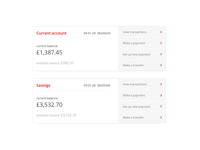 Account balance by Bruno Dias on Dribbble