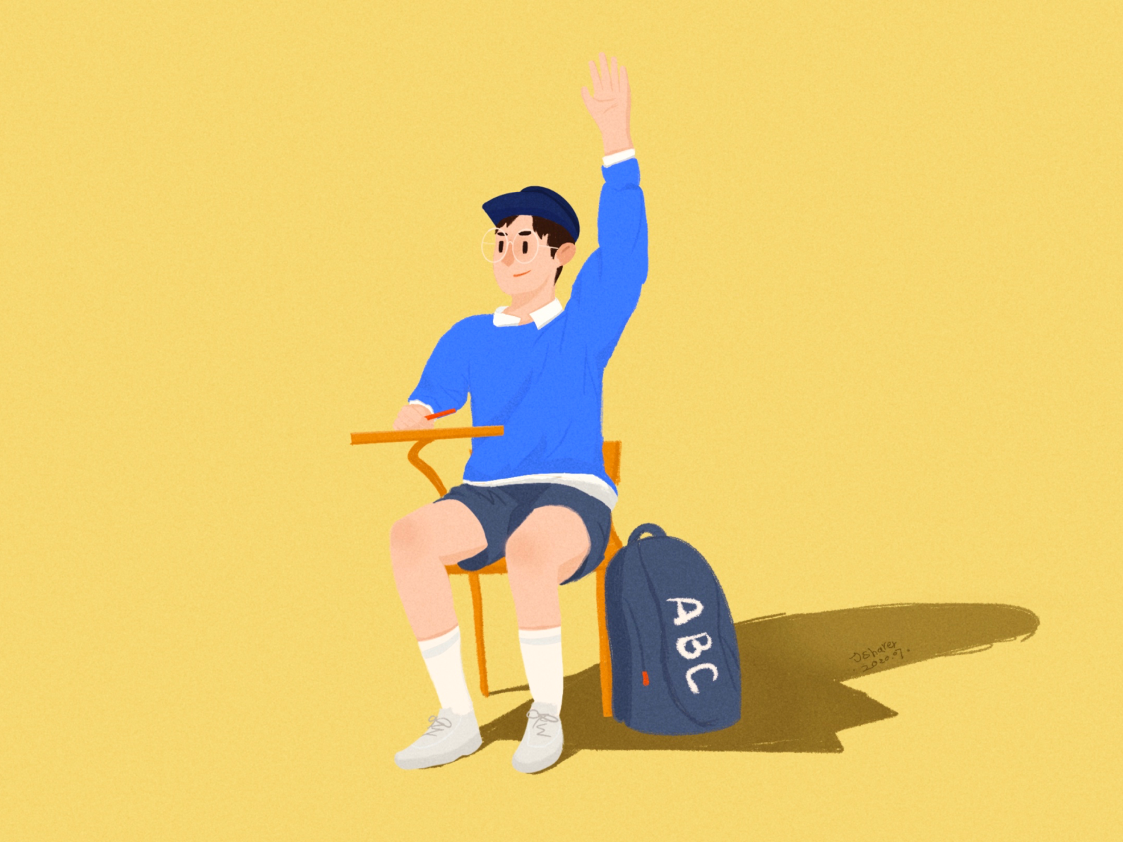 Students illustrations by JsharerH on Dribbble