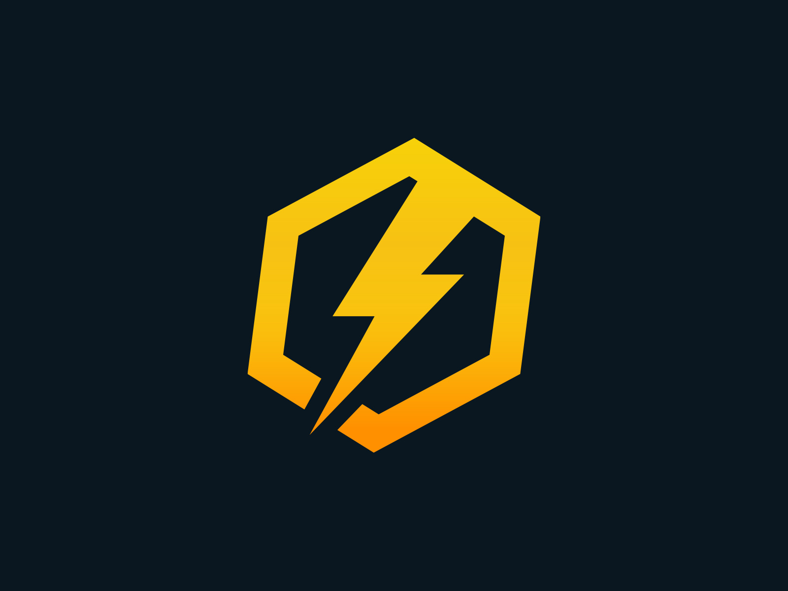 Thunderbolt - Simple logo by Guille Orlando on Dribbble
