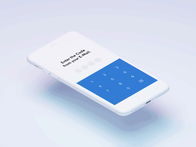 Enter Code UI Animation by Syokai on Dribbble