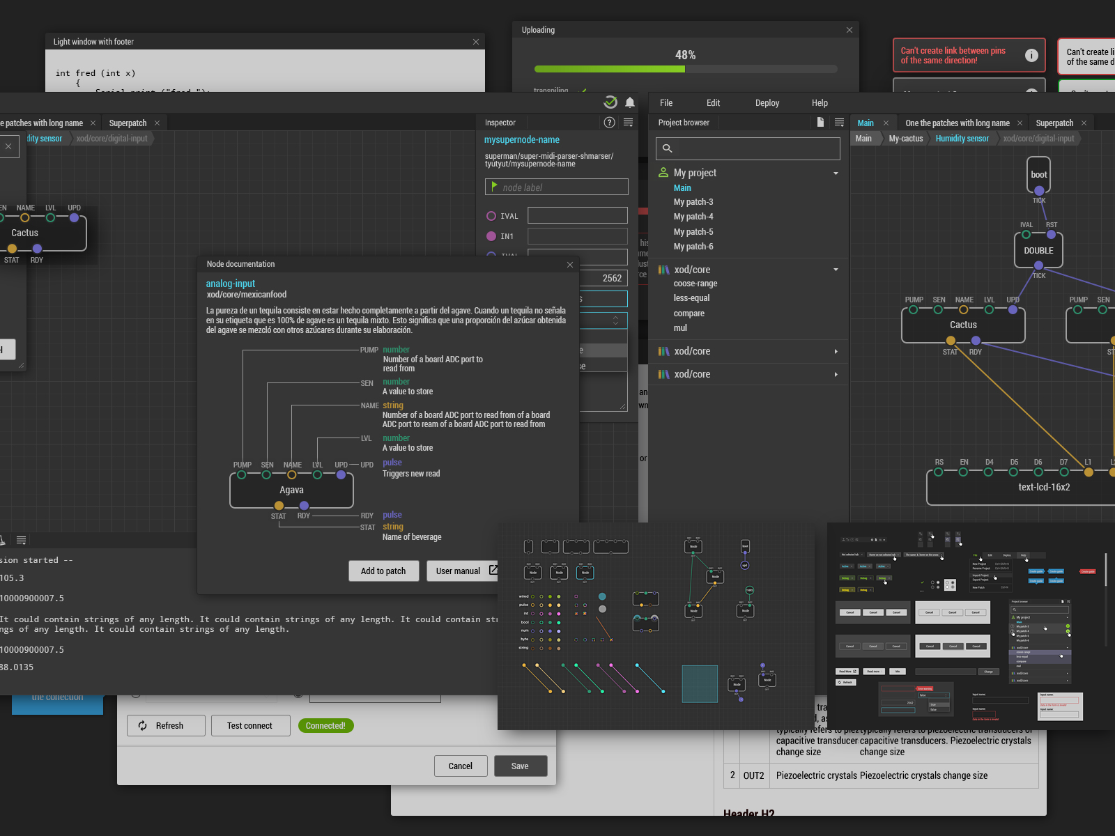 Micro controllers visual programming IDE UI by Eugene on Dribbble