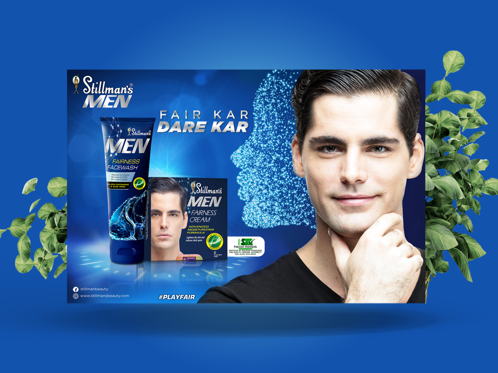 Men Fairness Facewash and Cream Ad by Muhammad Omar Khan on Dribbble