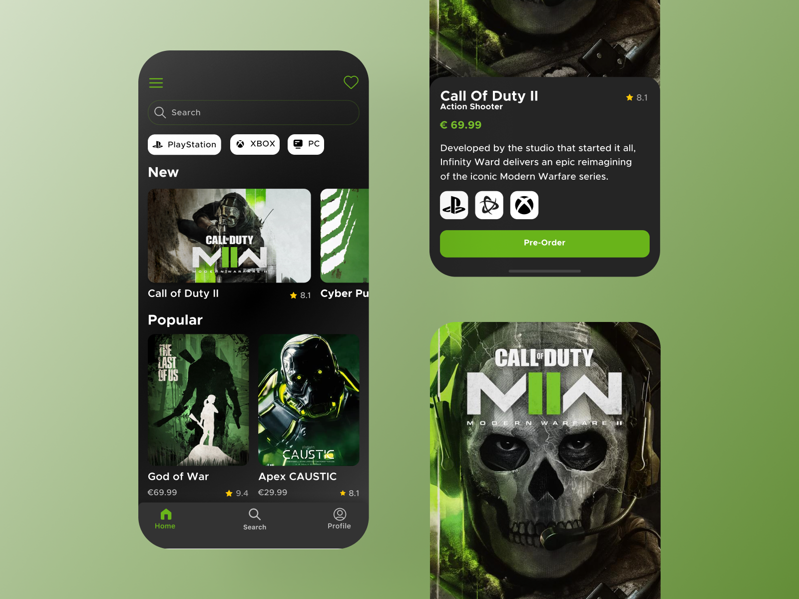 Game Streaming Mobile App by Badry on Dribbble