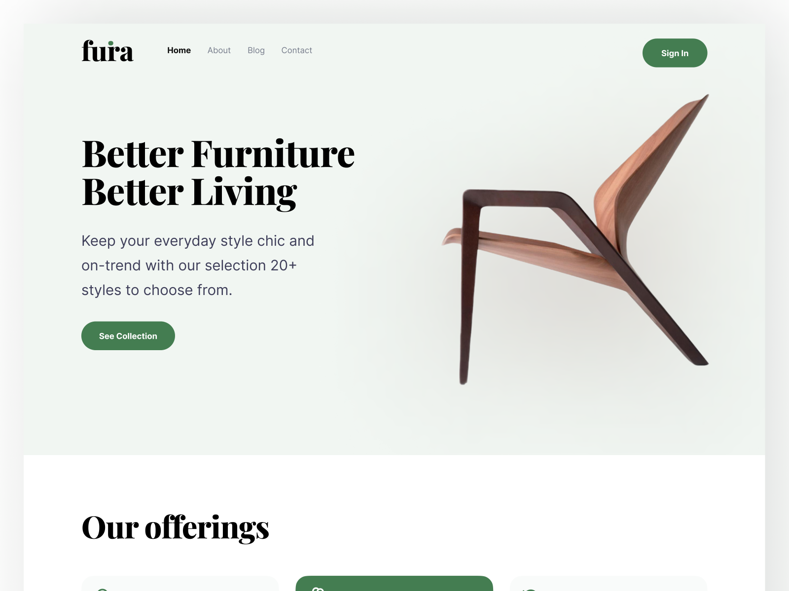 Furniture e-commerce website by Badry on Dribbble