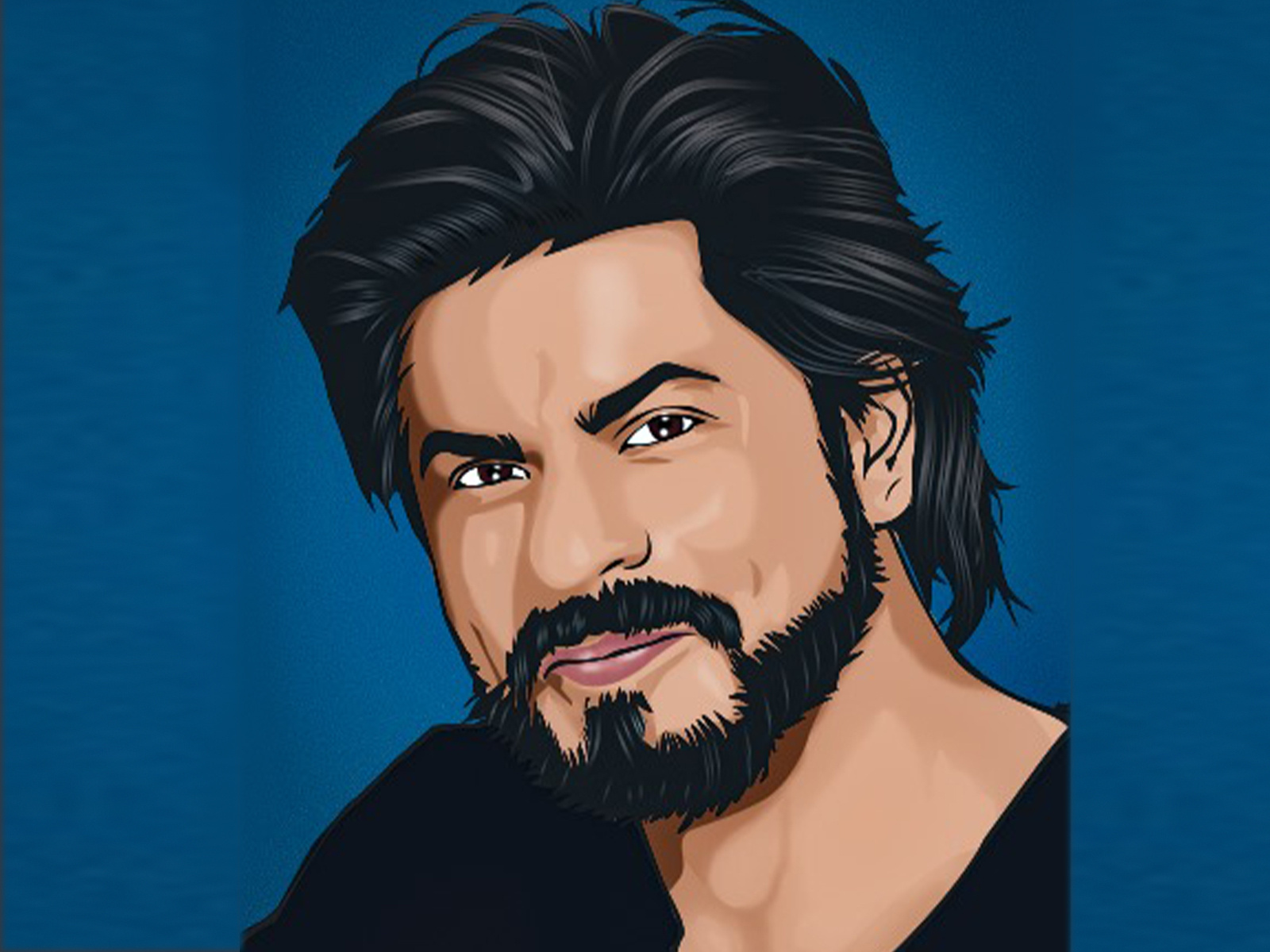 Srk_vector _vexel_portrait by faizan anwer on Dribbble