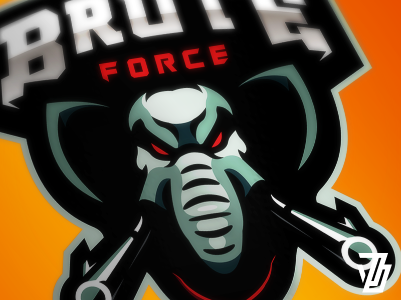 Brute Force Mascot by Josh logo designer on Dribbble