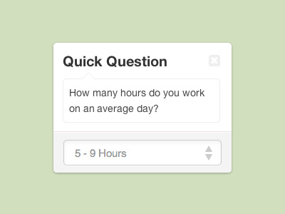 Quick Question by Luke Beard on Dribbble