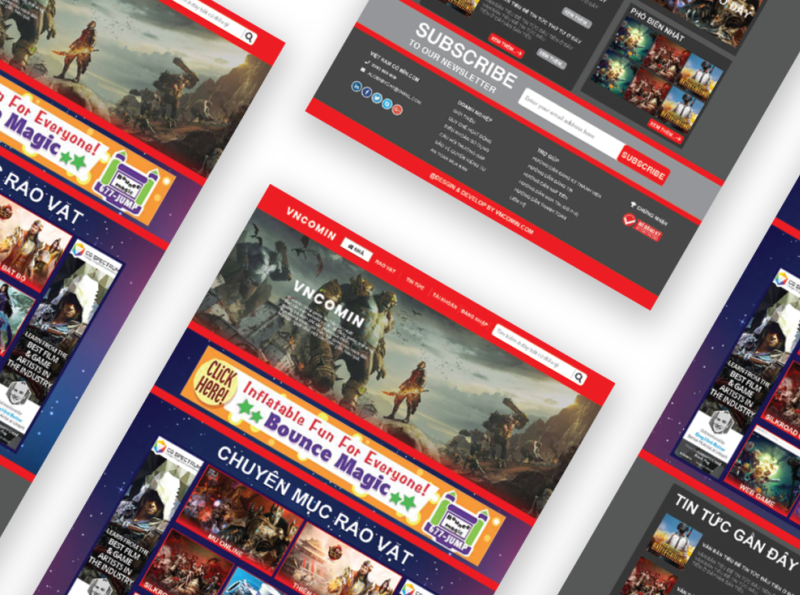 Gaming Website Landing Page Design by Expro Designer on Dribbble